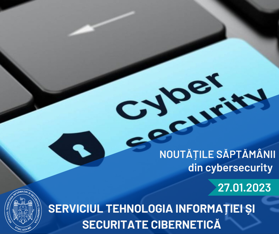 Buletinul de știri al saptămânii pentru data de 27.01.2023 | Serviciul Tehnologia Informației și ...